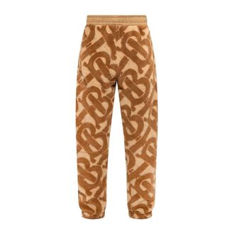 Burberry Wollhose mit Monogrammmuster - - Trousers - Herren - Braun - S