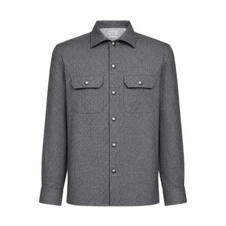 Brunello Cucinelli Casual Shirts - - Shirts - Herren - Grau - S