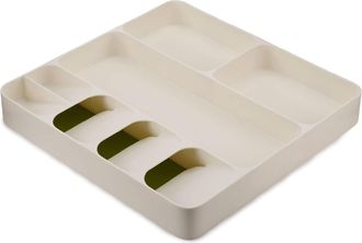 Joseph Joseph DrawerStore Organizer für Besteck, Utensilien und Gadgets, Aufbewahrung in der Küchenschublade, Weiß/Grün