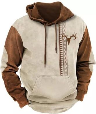 Generic Sweat &Agrave; Capuche &Agrave; Zip Int&eacute;gral pour Homme en Polo Moche Chasse Essential Sweatshirt Creme Saint Fran&ccedil;aise Plastron Mixte Bicolore Polar Courtes Interi