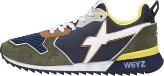 W6YZ Sneakers aus technischem Gewebe und Veloursleder, Dunkelblau 41