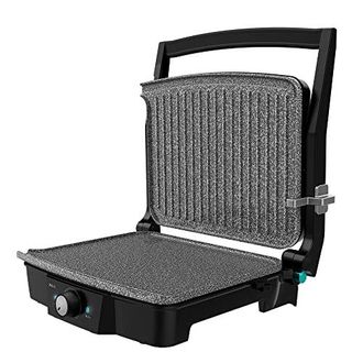 Cecotec Gril &Eacute;lectrique RocknGrill 2000 Stone Ceramic Mix&Grill. 2000 W, Gril &eacute;lectrique, plancha et appareil &agrave; sandwiches, Rev&ecirc;tement en c&eacute;ramique, Plateau r