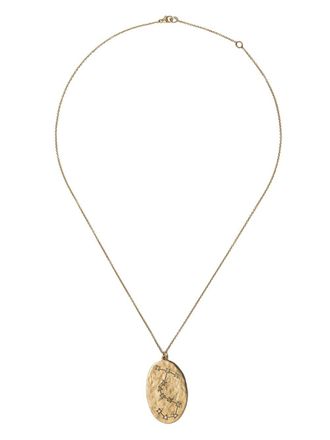 Brooke Gregson collier &agrave; pendentif Scorpio en or 14ct orn&eacute; de diamants - YELLOW