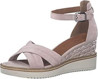 Tamaris Femme Sandales, Dame Sandales Fines,TOUCHit,Chaussures dété,Chaussure à Talon Ouverts,Talon Haut,féminin,Nude,39 EU