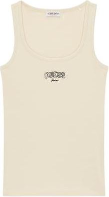 Guess D&eacute;bardeur en coton m&eacute;lang&eacute; avec logo