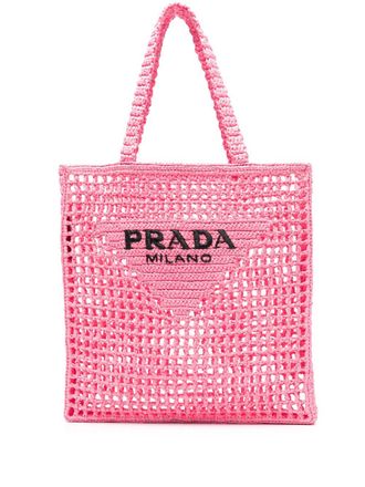 Prada sac cabas en crochet - Rose