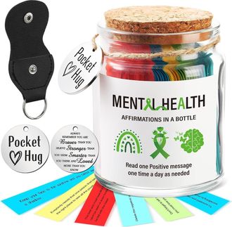 Generic Flasche mit motivierenden Botschaften - mit positiven Affirmationen - t&auml;gliche emotionale Unterst&uuml;tzung f&uuml;r Freundin, Schwester oder Verwandte - inspi