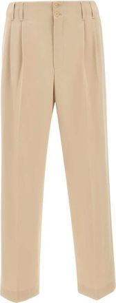 Casablanca Pantalon de costume &agrave; pinces en laine - Homme - Pantalons - Beige - Taille: M