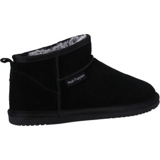 Hush Puppies Ashanti Wildleder Damen Schwarz Pantoffeln