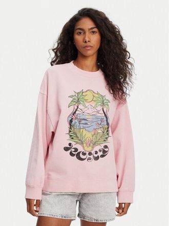 Roxy Sweatshirt ERJFT04997 Rosa Relaxed Fit