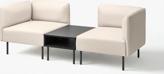 IKEA LILLEHEM 2er-Sitzelement mit Ablage