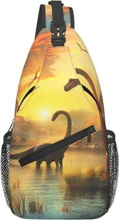 Generic Sac &agrave; bandouli&egrave;re dinosaure pour homme - Sac &agrave; dos de randonn&eacute;e pour homme