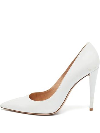 Gianvito Rossi Pre-owned Pumps mit spitzer Kappe 110mm - Wei&szlig;