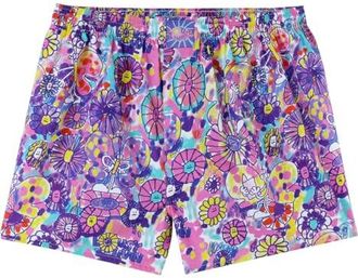 Lousy Livin Underwear Lousy Livin Boxer Flowers, Bleu iris, XL