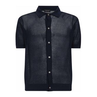 Tagliatore Short Sleeve Shirts - - Shirts - Herren - Blau - XL