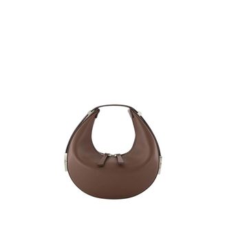 Osoi Osoi, Femme, Sacs, Brun, Taille: ONE Size Mini Sac &agrave; Main en Cuir Marron avec Poign&eacute;e