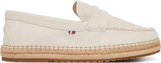 Tommy Hilfiger Espadrilles Tommy Hilfiger Flexible Hilfiger Sde Espadrille FM0FM05794 &Eacute;cru