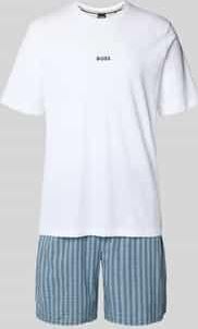 HUGO BOSS Regular Fit Pyjama aus Baumwoll-Mix Modell CHRIS PATTERN S SET