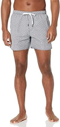 A|X Armani Exchange Herren Nachhaltig, Kordelzug, Boxer-Passform Board Shorts, White Navy Triangle, XL