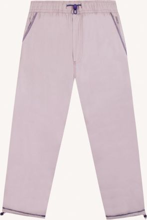 Faguo Pantalon en lin rose gris&eacute; - DREUILLE OTD