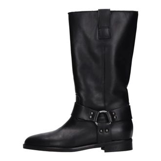 Gis&egrave;l moir&egrave; Femme, Chaussures, Noir, Taille: 38 EU High Bottes