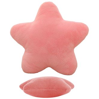 Generico Plüschkissen mit Stern, gelb, 40 cm, flauschig, dekorativ für Sofa, Stern, für Kinder, Kindergarten, Bett, Spielzimmer, Komfort für Dr