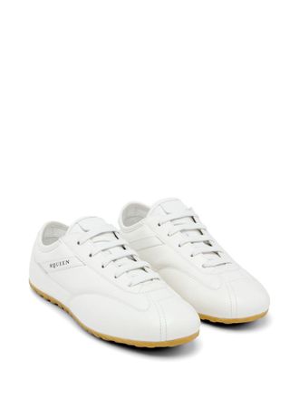 Alexander McQueen Mens Sneakers Boxe White Calf Leather Trainers