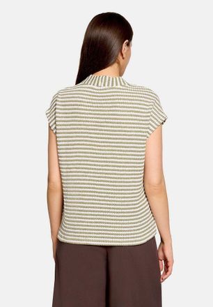Cartoon Kurzarmshirt Damen mit V-Ausschnitt (1-tlg)