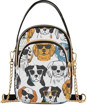 Mnsruu Sac à bandoulière pour femme, sac à dos à bandoulière drôle, petit sac à bandoulière avec sangle réglable