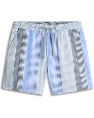 Tommy Hilfiger Leichte Seersucker-Baumwollshorts mit Streifenmuster in