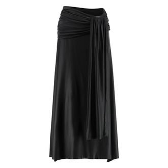 Paco Rabanne Satinrock - - Skirts - Damen - Schwarzk - L