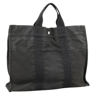Herm&egrave;s Pre-owned Vintage Canvas Tote Bag - - Pre-owned - Damen - Grau - ONE SIZE