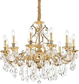 Ideal Lux Ideal Lux - Gioconda - Suspension à 12 ampoules dorées