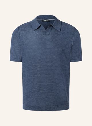 Maerz Maerz Muenchen Strick-Poloshirt blau