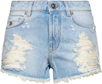 John Richmond Femme, Shorts, Bleu, Taille: W26 Denim Shorts