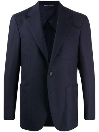 Canali blazer ajust&eacute; classique - Bleu