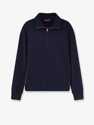 Gucci Jersey sweatshirt with lateral Web Band - GUCCI - gender_Man