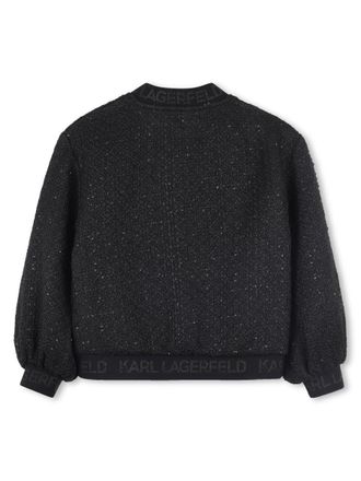 Karl Lagerfeld Tailored Polyester Jacket - Black