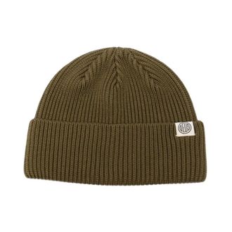 Deus Gerippte Beanie mit aufgesetztem Logo - - Accessories - Herren - Gr&uuml;n - ONE SIZE