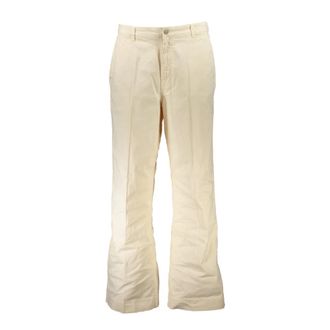 Guess Beige Hose mit Weitem Bein und Logo - - Trousers - Damen - Beige - W28 L32