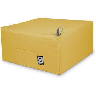 Happers Happers - Pouf Lit 1 place Similicuir Indoor Moutarde Unique Moutarde