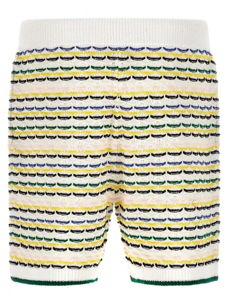 Casablanca Mens Multicolor Cotton Bermuda Shorts