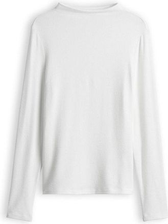 OPUS Longsleeve Sosemin aus Jersey mit angerauter Oberfl&auml;che Figurbetonte Silhouette mit Funnel Neck und softer Jerseyhaptik