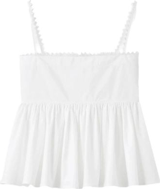 Jacquemus Femme, Blouses et Chemises, Blanc, Taille: 34 FR Haut sans Manches &agrave; Encolure Carr&eacute;e