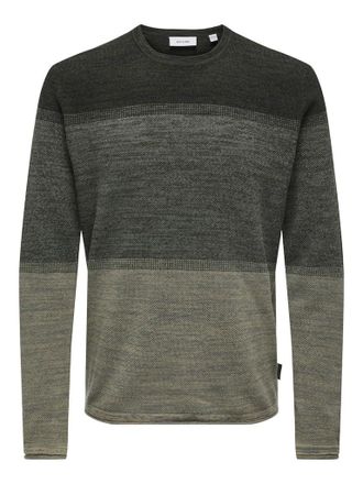 Only & Sons Herren Onsfelix Reg 12 Crew Knit Noos Strickpullover, Desert Taupe, M EU