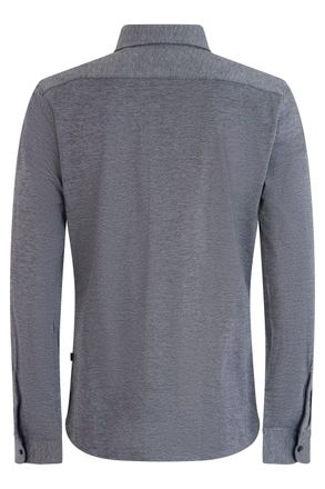 HUGO BOSS Mens Cotton Jersey Long-Sleeve Shirt Dark Blue