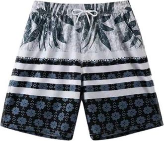 Generic HUIWDP Short de plage pour homme Style vacances Sport Cinq points Coupe ample Surf S&eacute;chage rapide avec doublure int&eacute;rieure, A4, 3XL