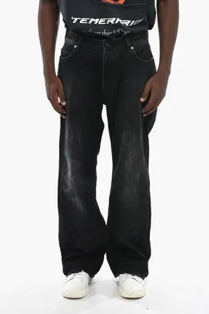 Balenciaga Vintage-Effect Dark Wash Jeans 27cm Balenciaga