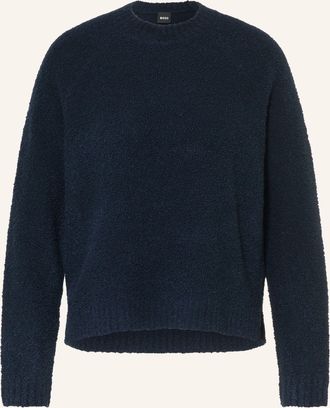 HUGO BOSS Boucl&eacute;-Pullover Febisana blau