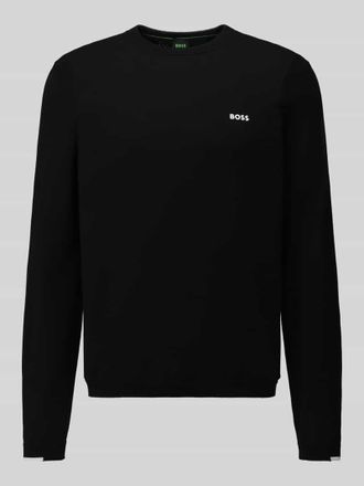 HUGO BOSS Regular Fit Pullover aus reiner Baumwolle Modell KN_Ever-X